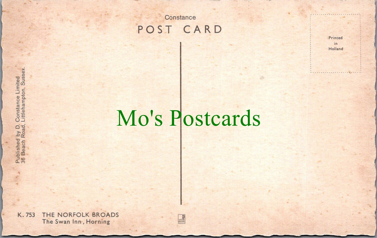 Norfolk Postcard - The Swan Inn, Horning SW13438 | Mo’s Postcards