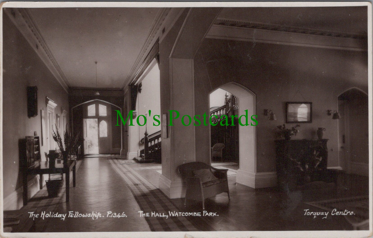 Devon Postcard - Torquay Centre, Watcombe Park, The Hall SW12699 | Mo’s ...
