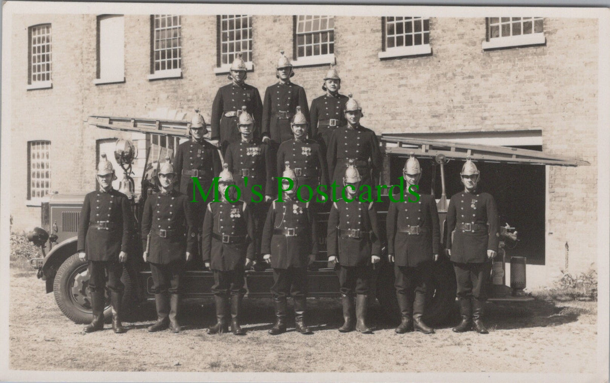 Fire Brigade Postcard - Firemen With Their Fire Engine SW12549 | Mo’s ...