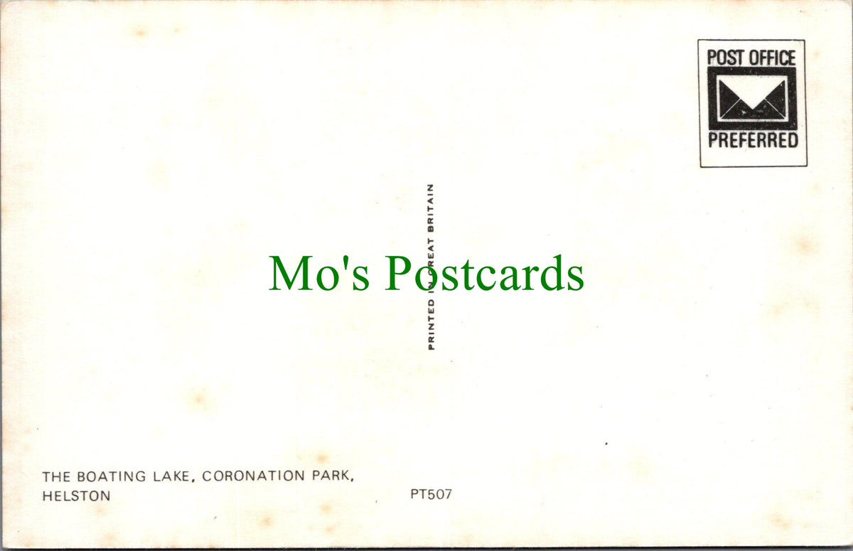 Cornwall Postcard - The Boating Lake, Coronation Park, Helston SW13880 ...