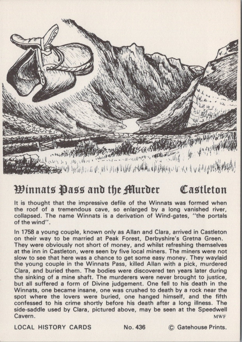 Derbyshire Postcard - Castleton, Winnats Pass and The Murder SW10267 ...