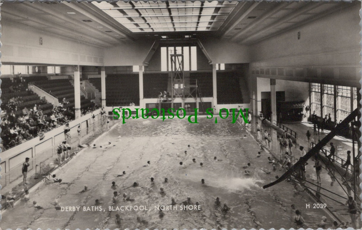 Lancashire Postcard - Derby Baths, North Shore, Blackpool SW8118 | Mo’s ...