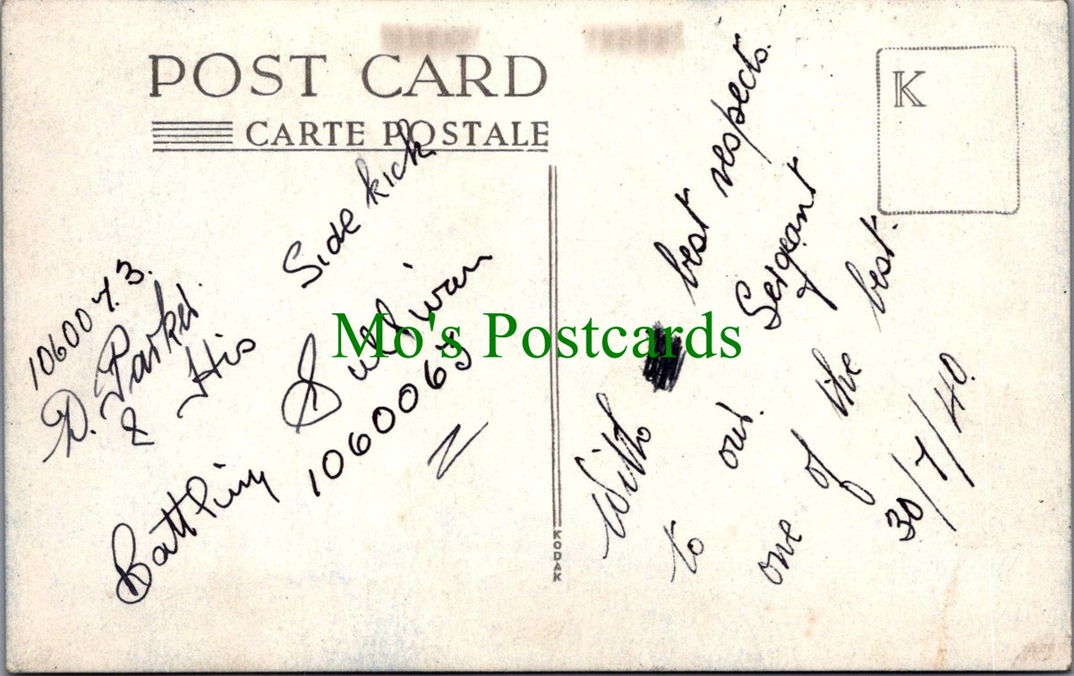 Military Postcard - Two Military Men | Mo’s Postcards