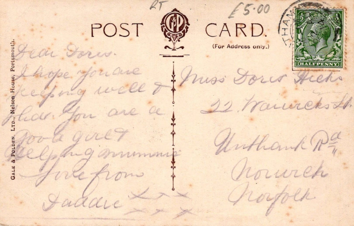 Military Postcard - Royal Naval Barracks, Chatham - Reception Room ...